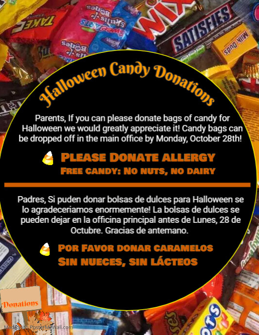 Candy Donations | PosterMyWall