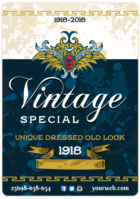 Copy of A3 Vintage Special Poster | PosterMyWall