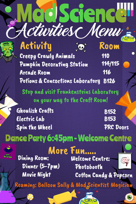 halloween, trick or treat, halloween menu | PosterMyWall