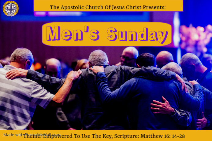 MEN`S SUNDAY POSTER | PosterMyWall