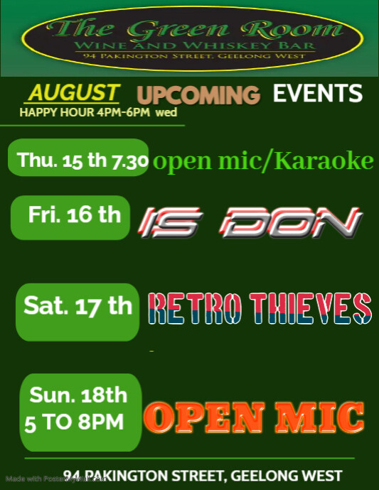 Copy of Upcoming (24 -30 July) REVISED | PosterMyWall