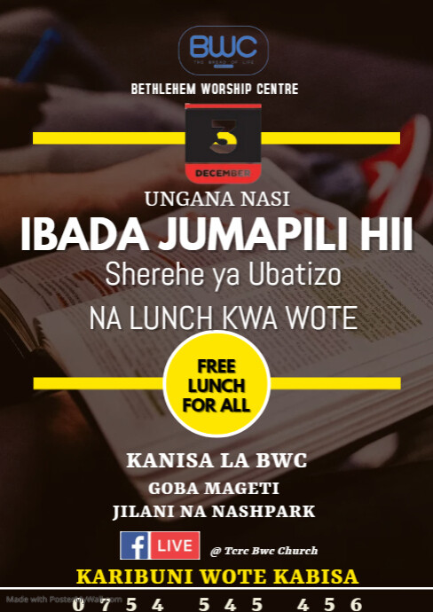 lunch hour services flyer template | PosterMyWall