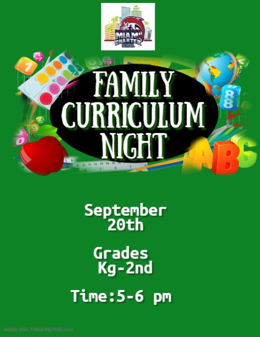 Family Curriculum night (1) | PosterMyWall