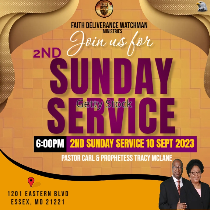 2ND SUNDAY SERVICE FDWM | PosterMyWall