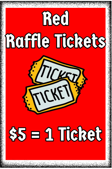 red raffle tickets | PosterMyWall