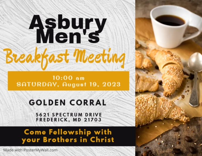 Mens breakfast church event | PosterMyWall
