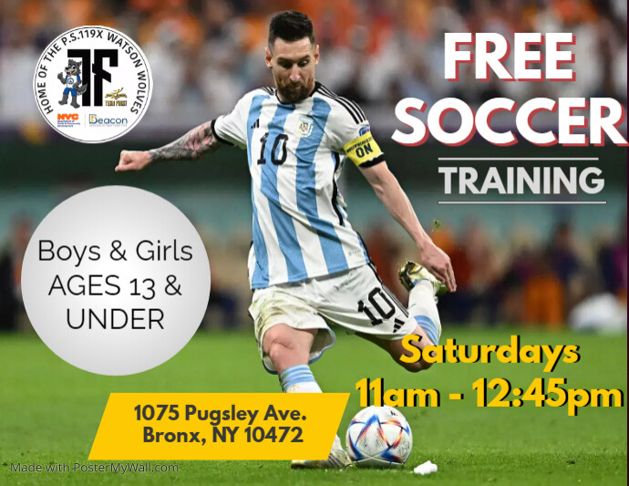 soccer club,football try outs | PosterMyWall