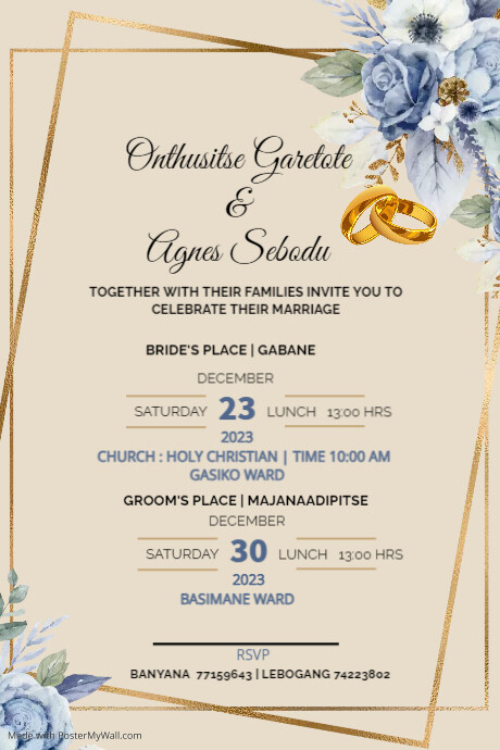 Muslim Nikah / Wedding Template | PosterMyWall