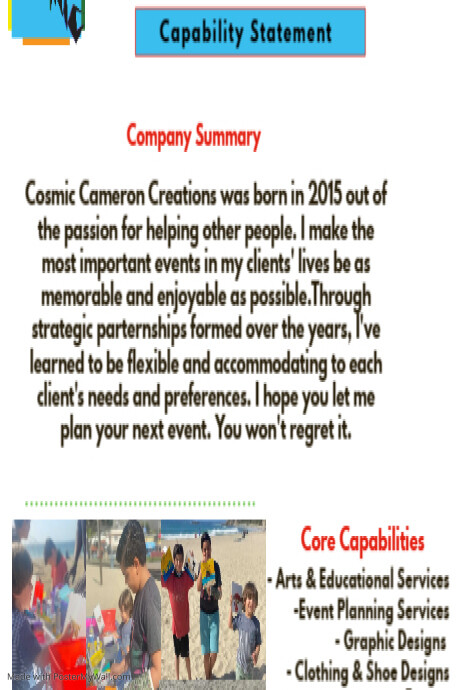 Capabilities Statement | PosterMyWall