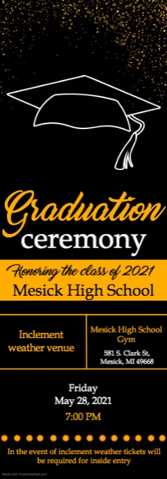 Graduation tickets | PosterMyWall