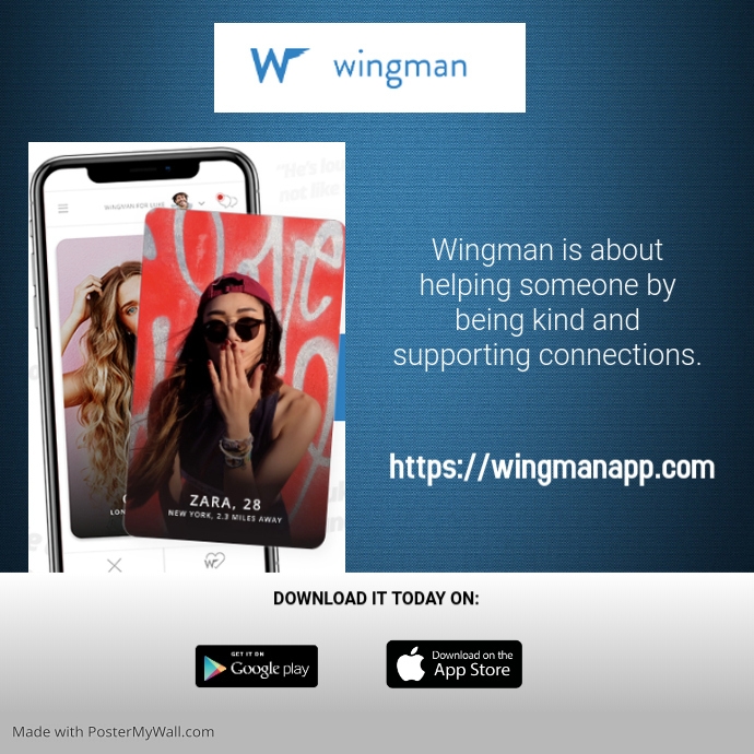 Wingman App | PosterMyWall