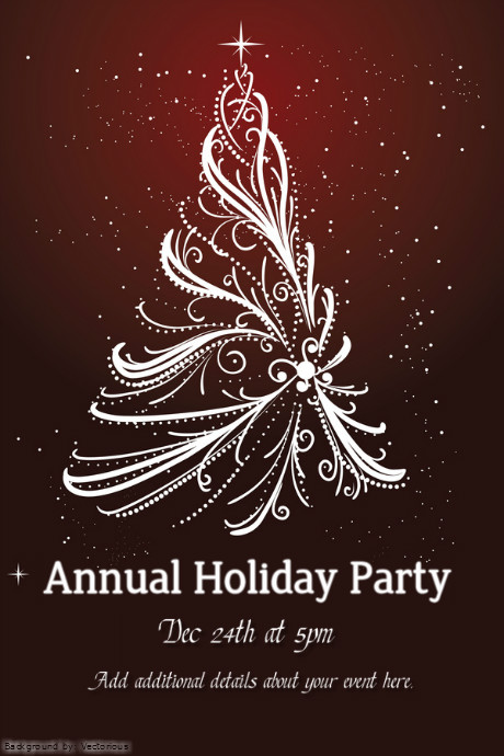 Annual Holiday Party Template | PosterMyWall