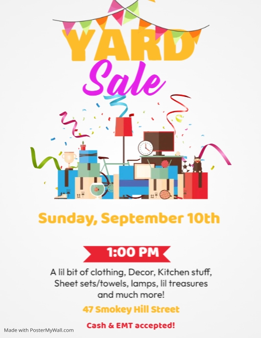 Yard Sale Flyer Template | PosterMyWall
