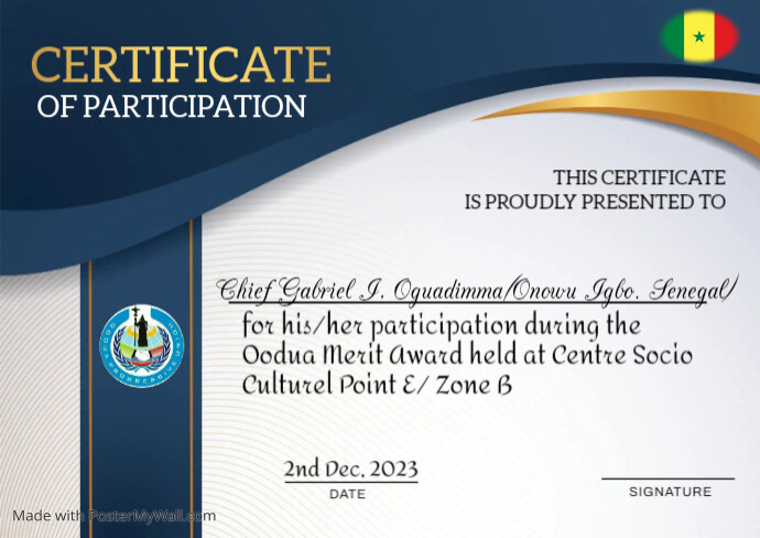 Copy of certificate 3 | PosterMyWall