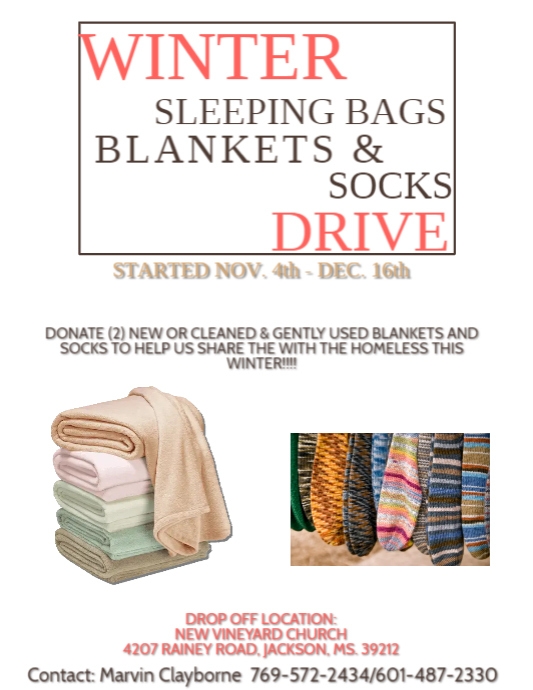 Copy of Copy of Winter Blanket Flyer Template | PosterMyWall
