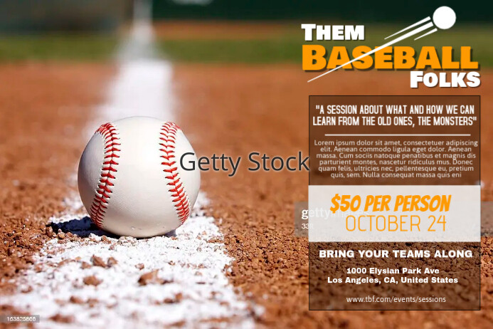 Baseball Poster Template | PosterMyWall