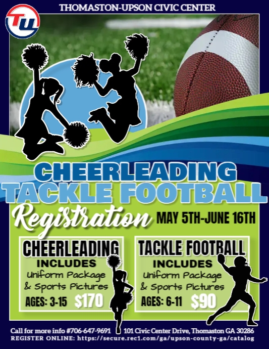 Copy of Football registration | PosterMyWall