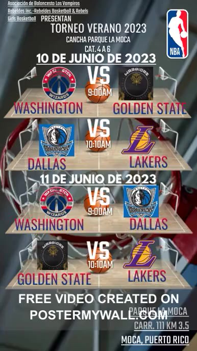 Copy of NBA live match updates, nba Schedule | PosterMyWall