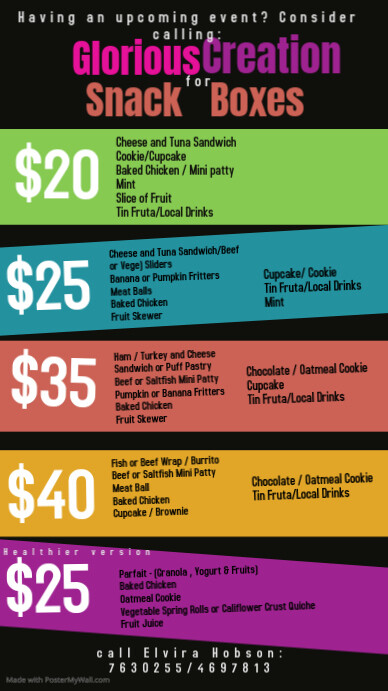 Snack box - Glorious Creation | PosterMyWall