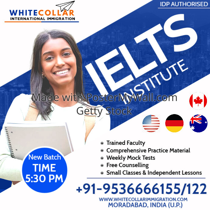ielts coaching advertisement template instagr | PosterMyWall