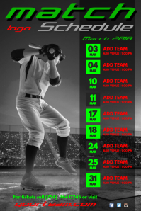 Baseball team Poster Template | PosterMyWall