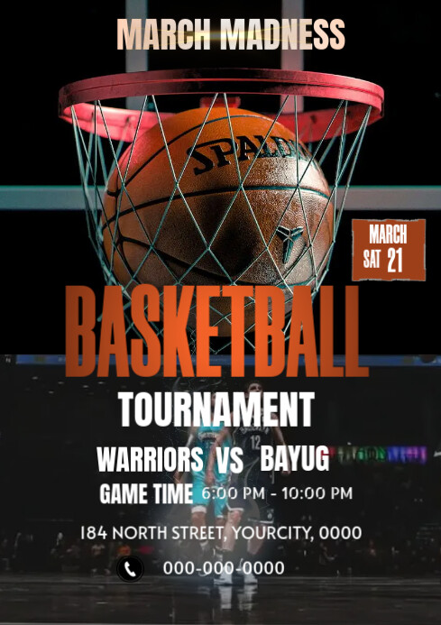 A4 basketball Template | PosterMyWall