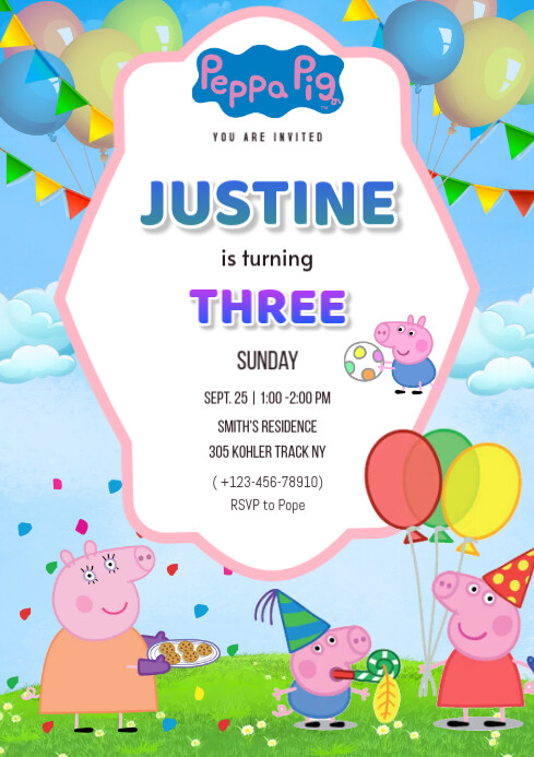 A4 birthday Template | PosterMyWall