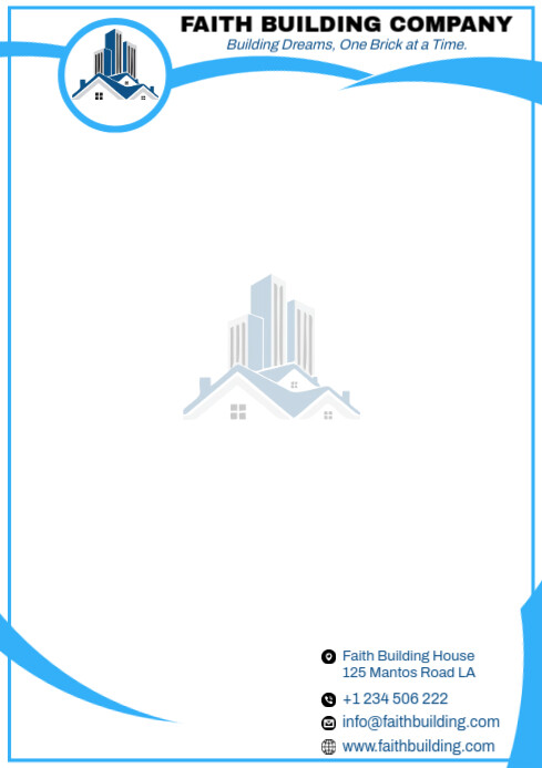 Copy of A4 Letter Head Editable Template | PosterMyWall