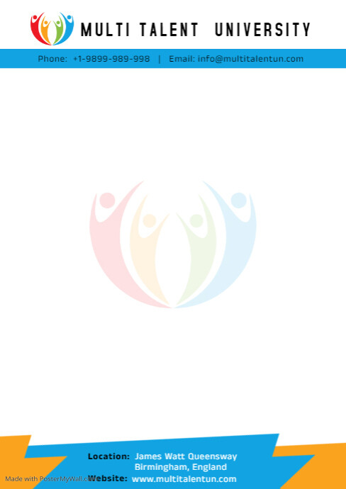 A4 size letter head logo for business flyer Template | PosterMyWall