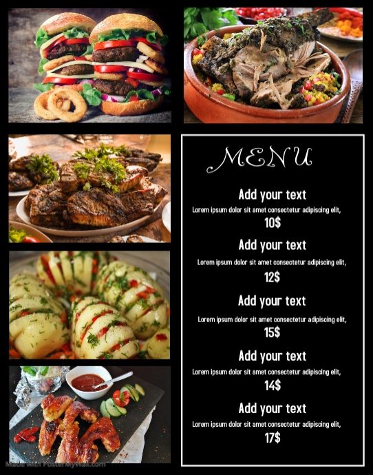 Copy of Menu | PosterMyWall