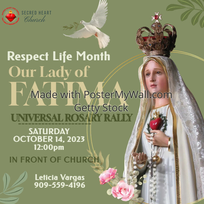 Copy of 2023 Fatima Rosary Rally Eng | PosterMyWall