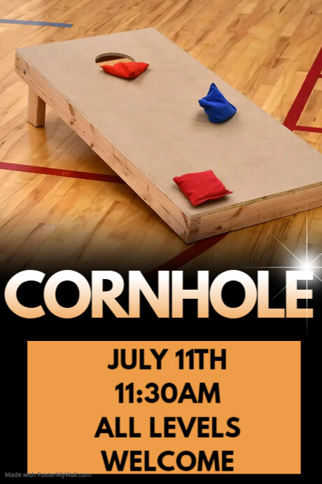Cornhole Tournament Poster | PosterMyWall