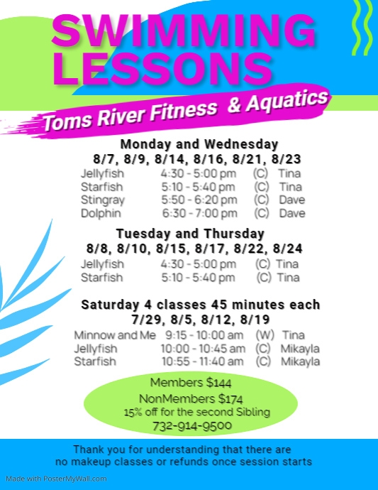 Swimming Lessons Flyer (5) | PosterMyWall