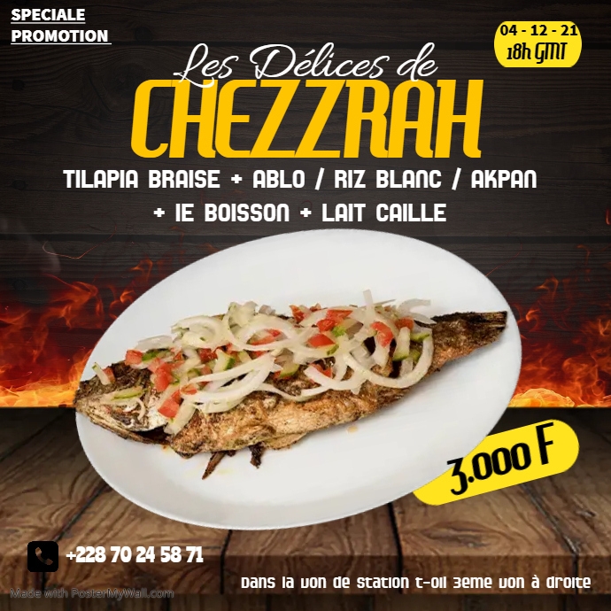 Copie de Roasted Chicken Ads | PosterMyWall