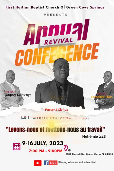 prayer revival conference | PosterMyWall