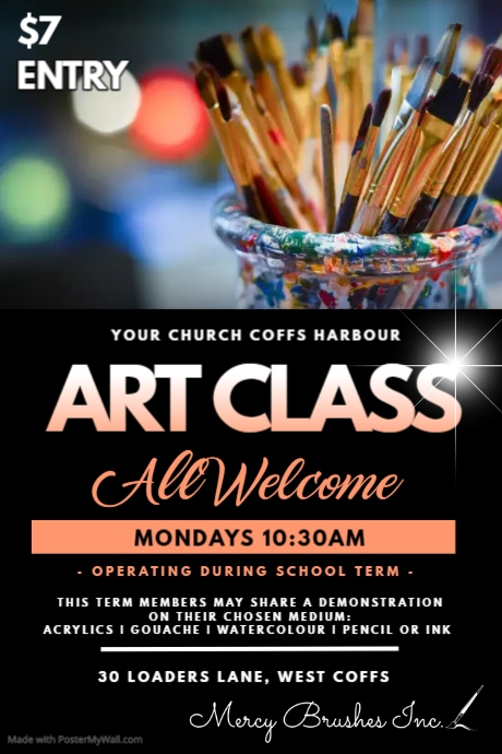 Copy of Painting Lessons Poster | PosterMyWall