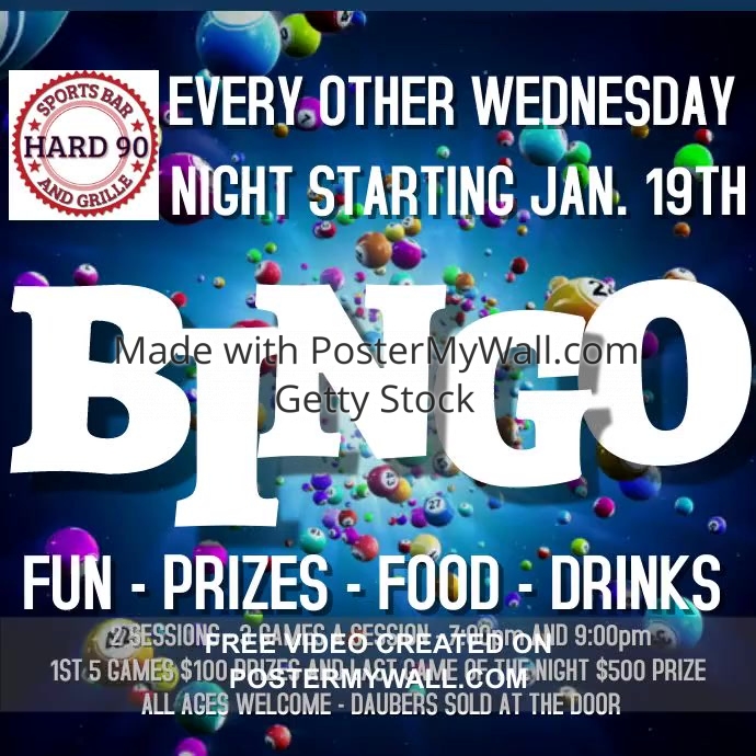 Copy of Bingo Night Instagram Post Template | PosterMyWall