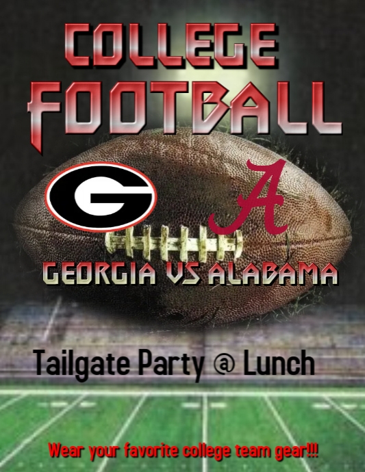 Copy of College Football Template | PosterMyWall