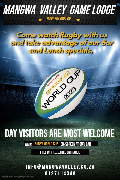 Copy of Rugby world cup poster template | PosterMyWall
