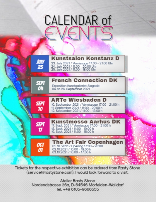 Kopie von upcoming calendar of events flyer template | PosterMyWall