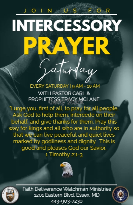 Intercessory Prayer FDWM POSTER | PosterMyWall