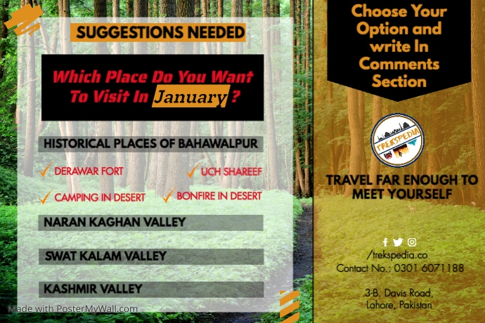 Suggestions needed | PosterMyWall