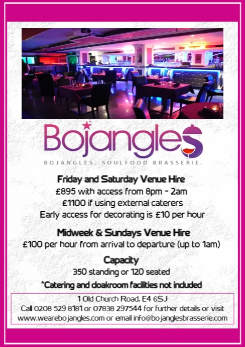 Copy of Blue Venue for Hire Ad Instagram Image | PosterMyWall