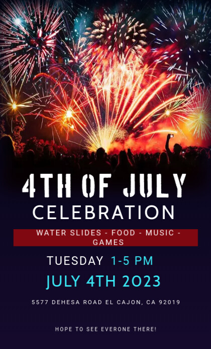 4th of July Independence celebration | PosterMyWall