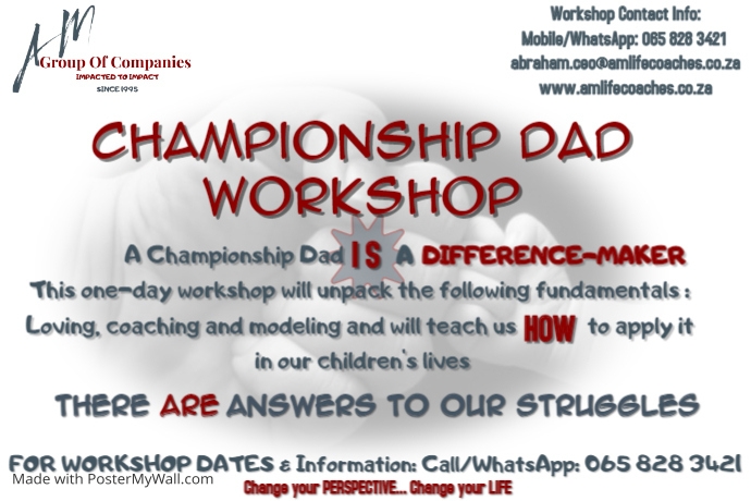 Championship Dad Poster | PosterMyWall