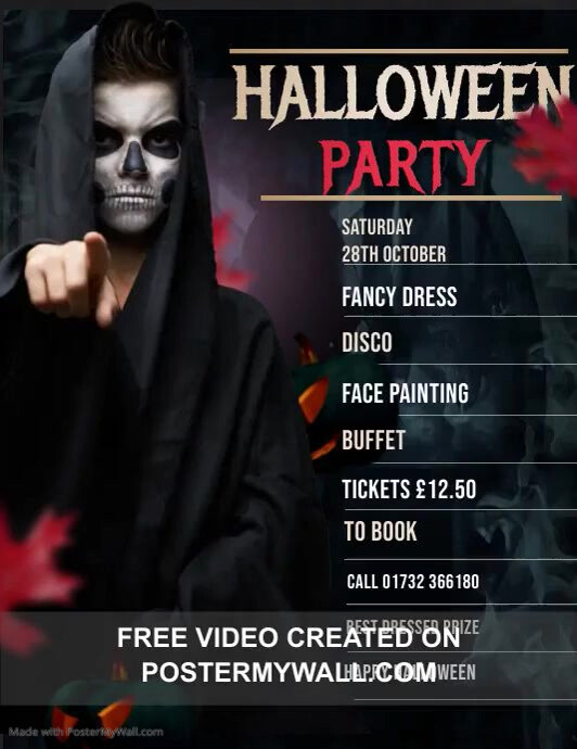 Copy of Halloween schedule, October calendar | PosterMyWall