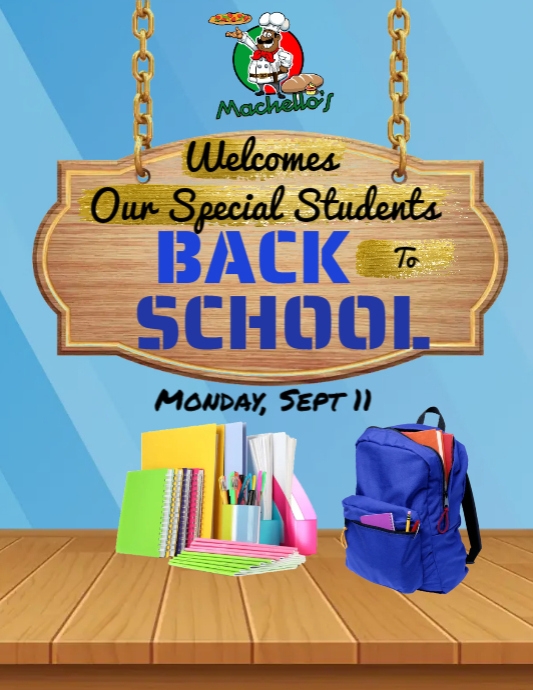 back to school, welcome back to school flyer | PosterMyWall