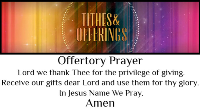 Copy of Offertory Prayer (2) | PosterMyWall
