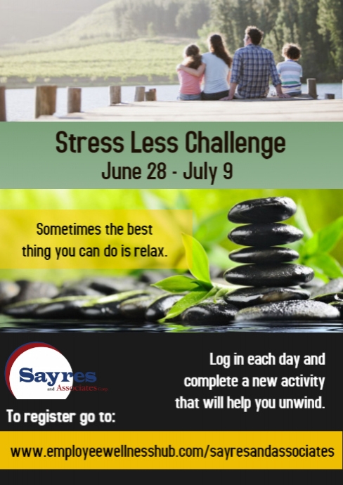 Copy of Stress Less Challenge | PosterMyWall