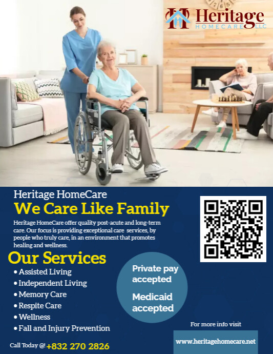 Senior Care Service Flyer Template | PosterMyWall